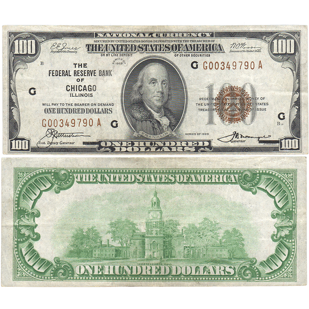 1920s 100 Dollar Bill